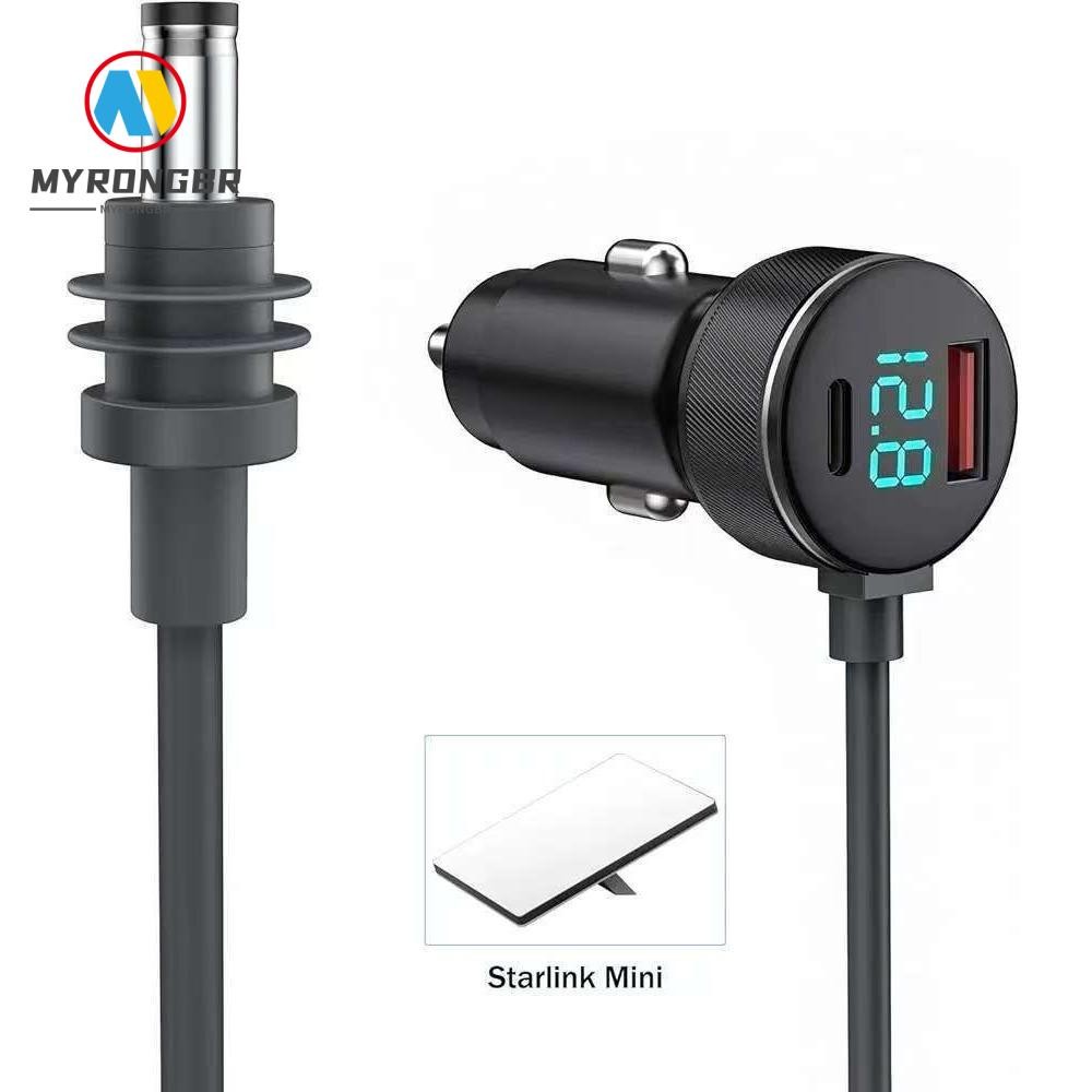Carregador De Carro Duplo USB MYRONGBR , À Prova D'água 12V-24V Com Cabo Lightning , Para ...