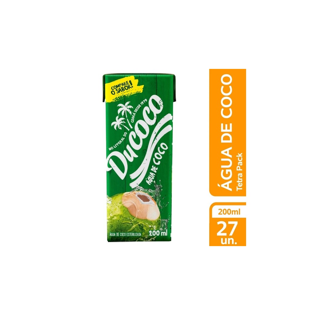 AGUA DE COCO DUCOCO 200ML 24UN | Shopee Brasil