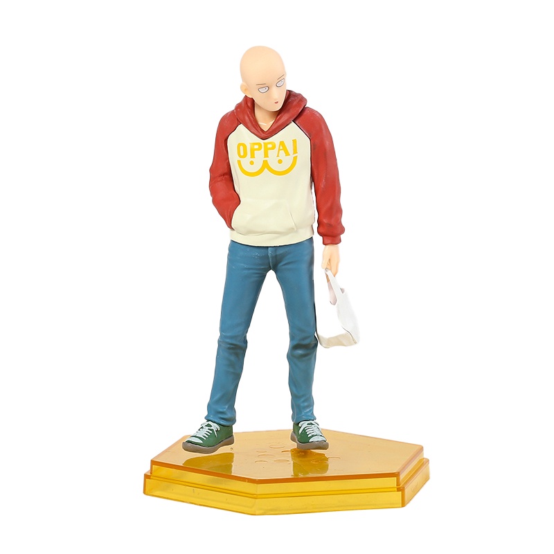 ACTION FIGURE ONE PUNCH MAN SAITAMA OPPAI BONECO ANIME 18CM | Shopee Brasil