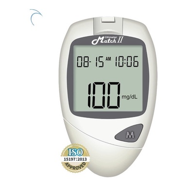 Medidor De Glicemia Diabetes Glicose Ok Meter Match 2 Novo | Shopee Brasil