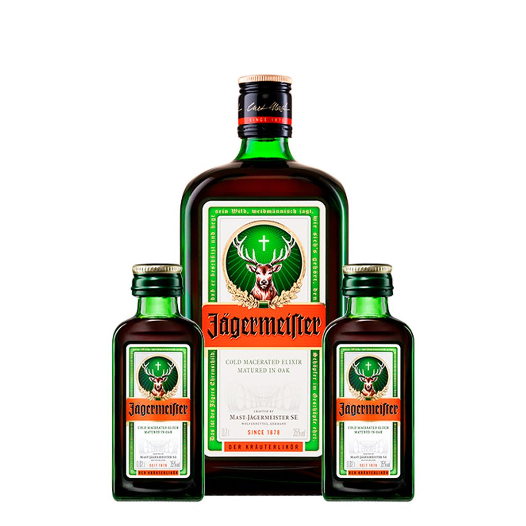 Kit Jagermeister 700 ml + 2 Jagermeister de 20 ml | Shopee Brasil