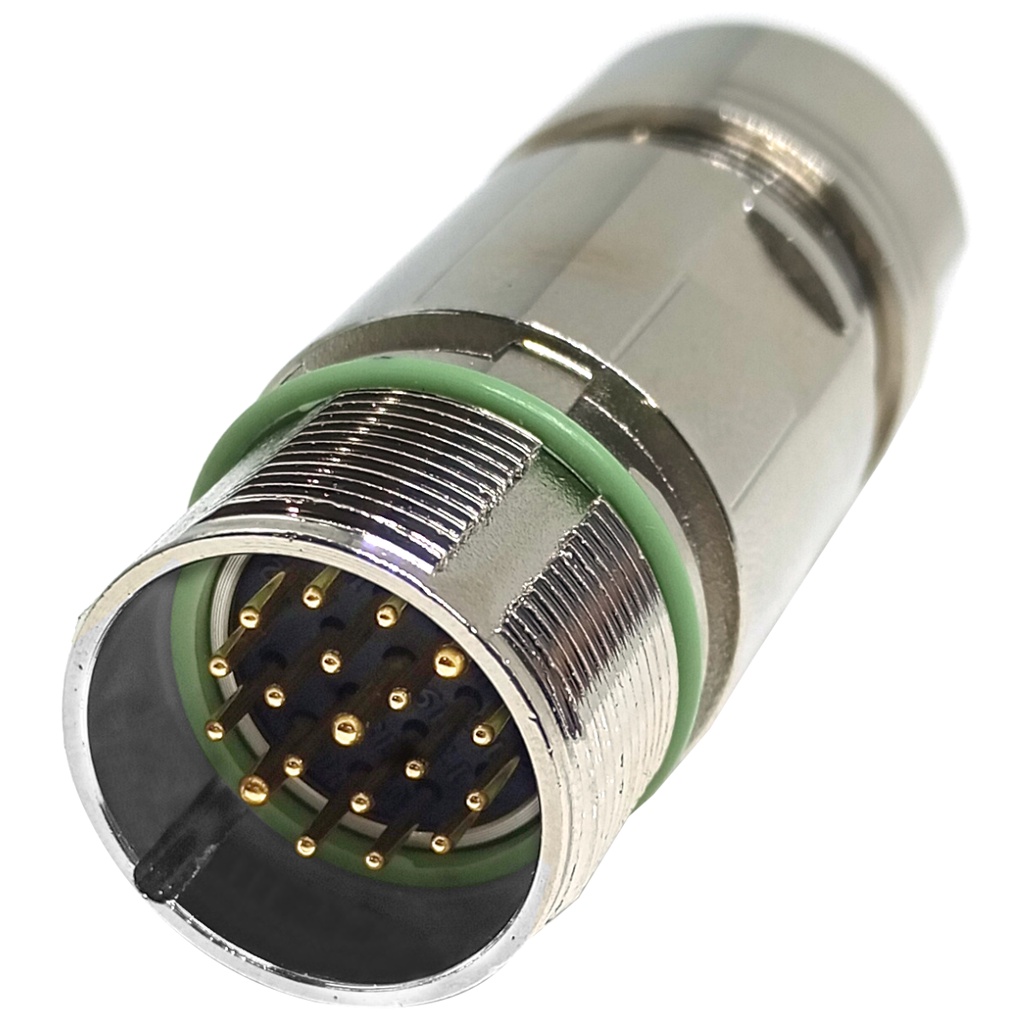 Conector Servo Encoder Sinal M23 19 Pinos Macho Ip67 | Shopee Brasil
