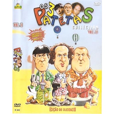 OS 3 PATETAS DESENHO EDIÇAO COLECIONADOR VOL. 2 DVD | Shopee Brasil