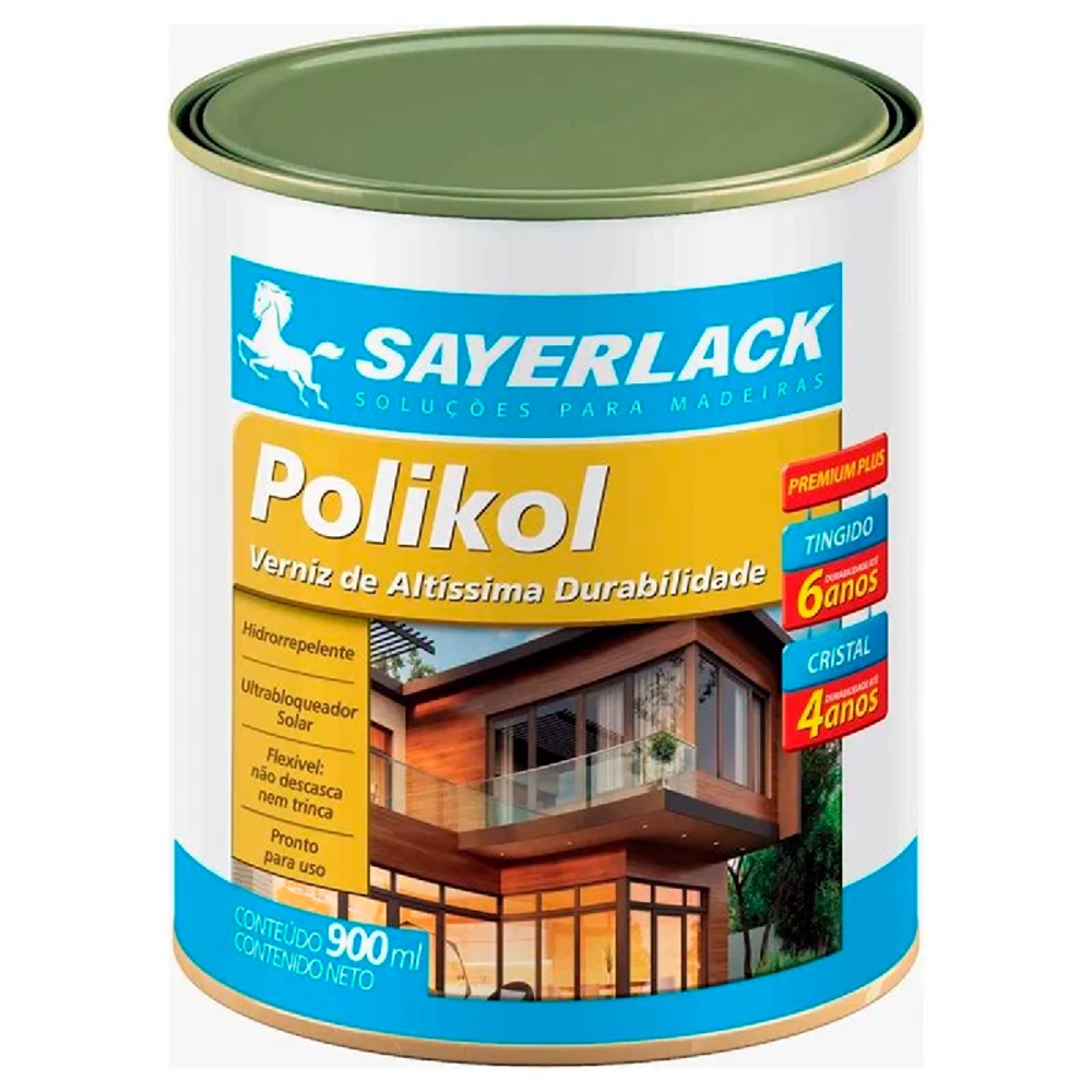 VERNIZ POLIKOL BRILHANTE SAYERLACK 900ML | Shopee Brasil