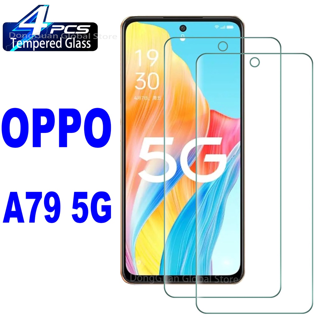 2/4Pcs Para OPPO A79 A98 A78 A58 A38 A18 4G 5G Vidro Protetor De Tela Frontal De Temperado ...