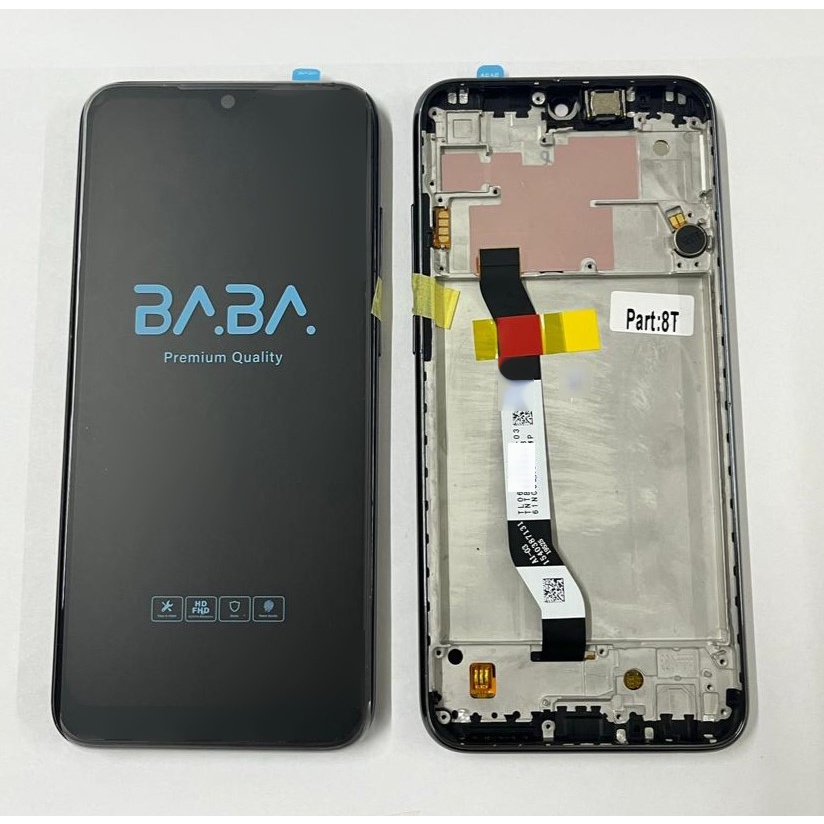 Frontal Tela Display Touch Redmi NOTE 8T Original PREMIUM Vivid Color C/ Aro, Botões Volume ...