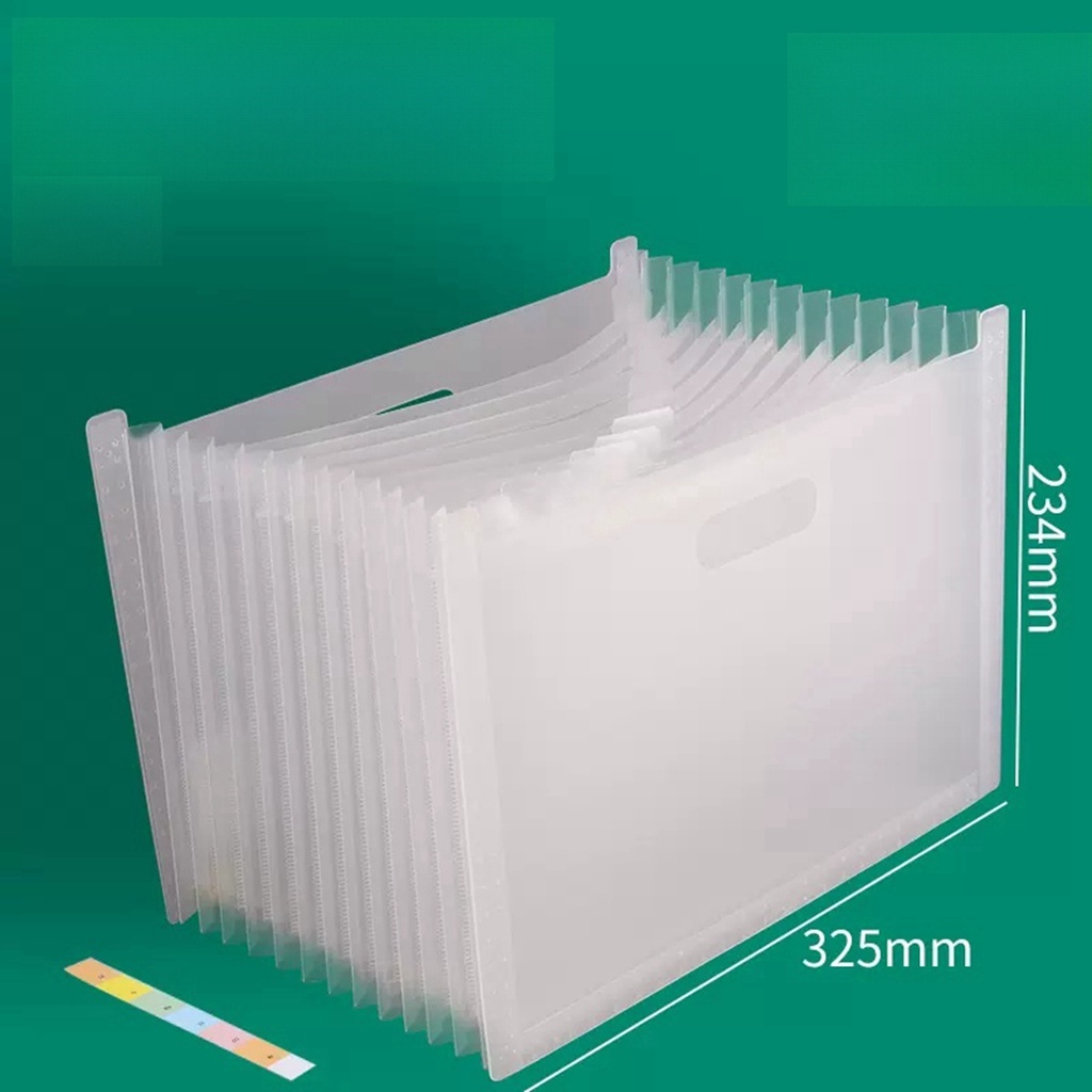 Pasta arquivo organizadora expansível com divisórias grandes para A4 ...
