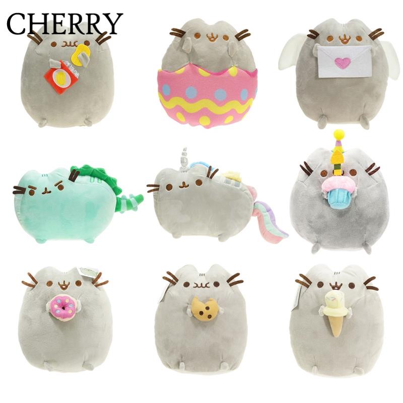 Novo Pusheen The Cat Doughnut Cookie Plush Brinquedos De Pelúcia Ano ...