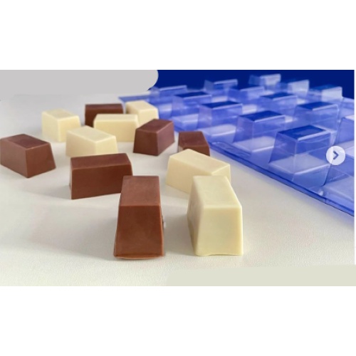 Forma 03 Partes Para Chocolate Bombom Tipo Bis Cod: 226P Porto Formas ...