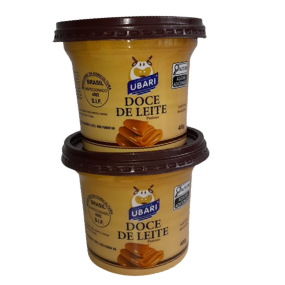 Doce de Leite Pastoso Ubari de Minas Tradicional Kit 2 Unidades 400gr ...