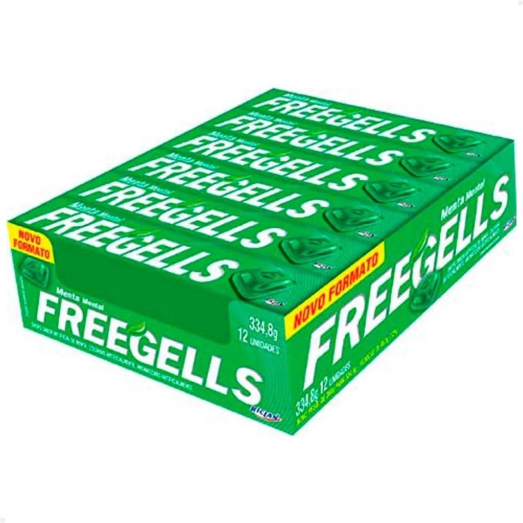 Caixa Bala Drops Freegells Menta Mentol 12 Unidades 27,9g | Shopee Brasil