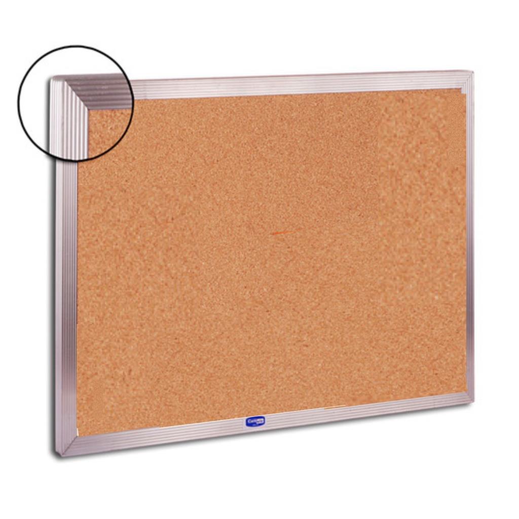 Quadro Painel Lousa Cortica Moldura Aluminio 90X60 Cm Alfinetes ...