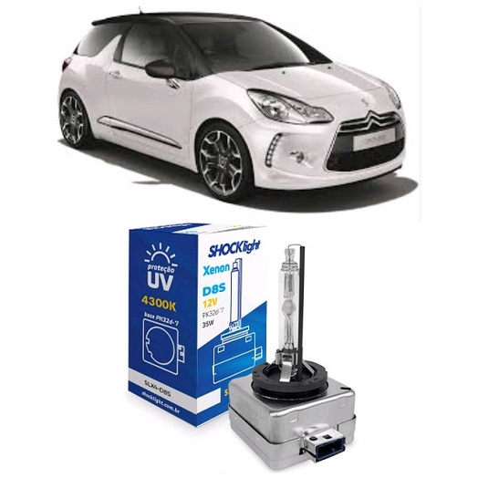 Lampada Xenon D8s 4300k 35w 12v Citroen Ds3 2021 2022 2023 | Shopee Brasil