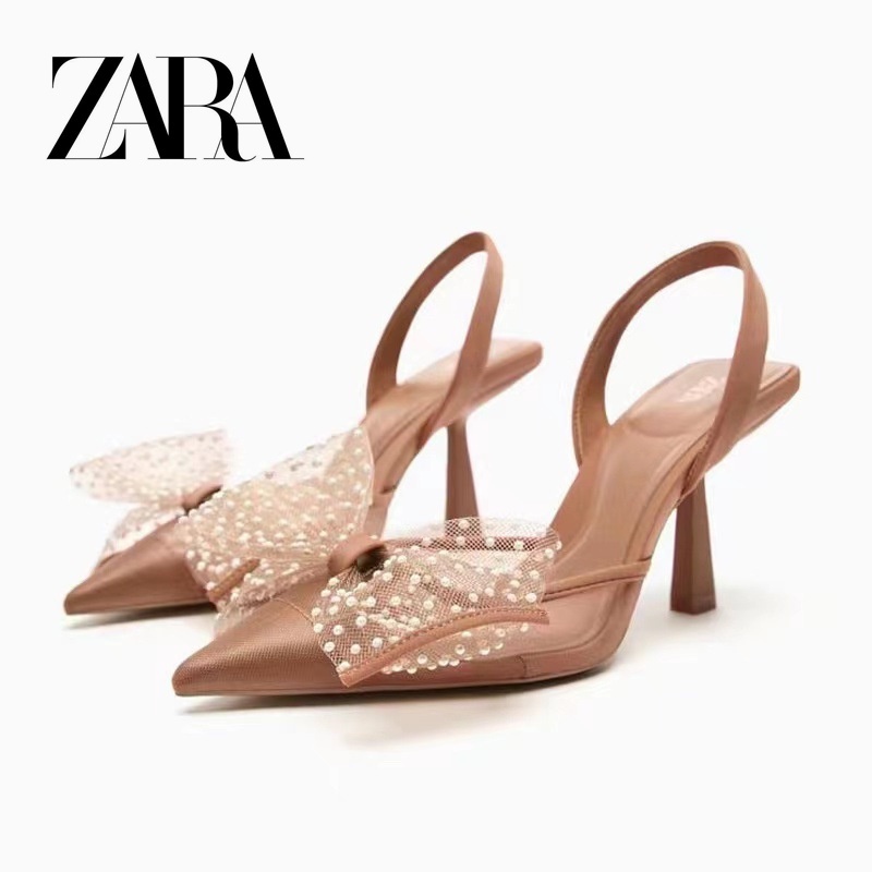 Zara New Sandálias Estilo Sandálias Mulher Salto Alto Sapatos de salto ...