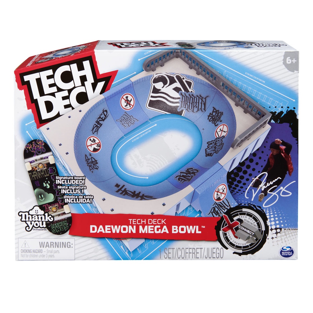 Tech Deck - Pista Skatepark Mega Bowl Daewon | Shopee Brasil