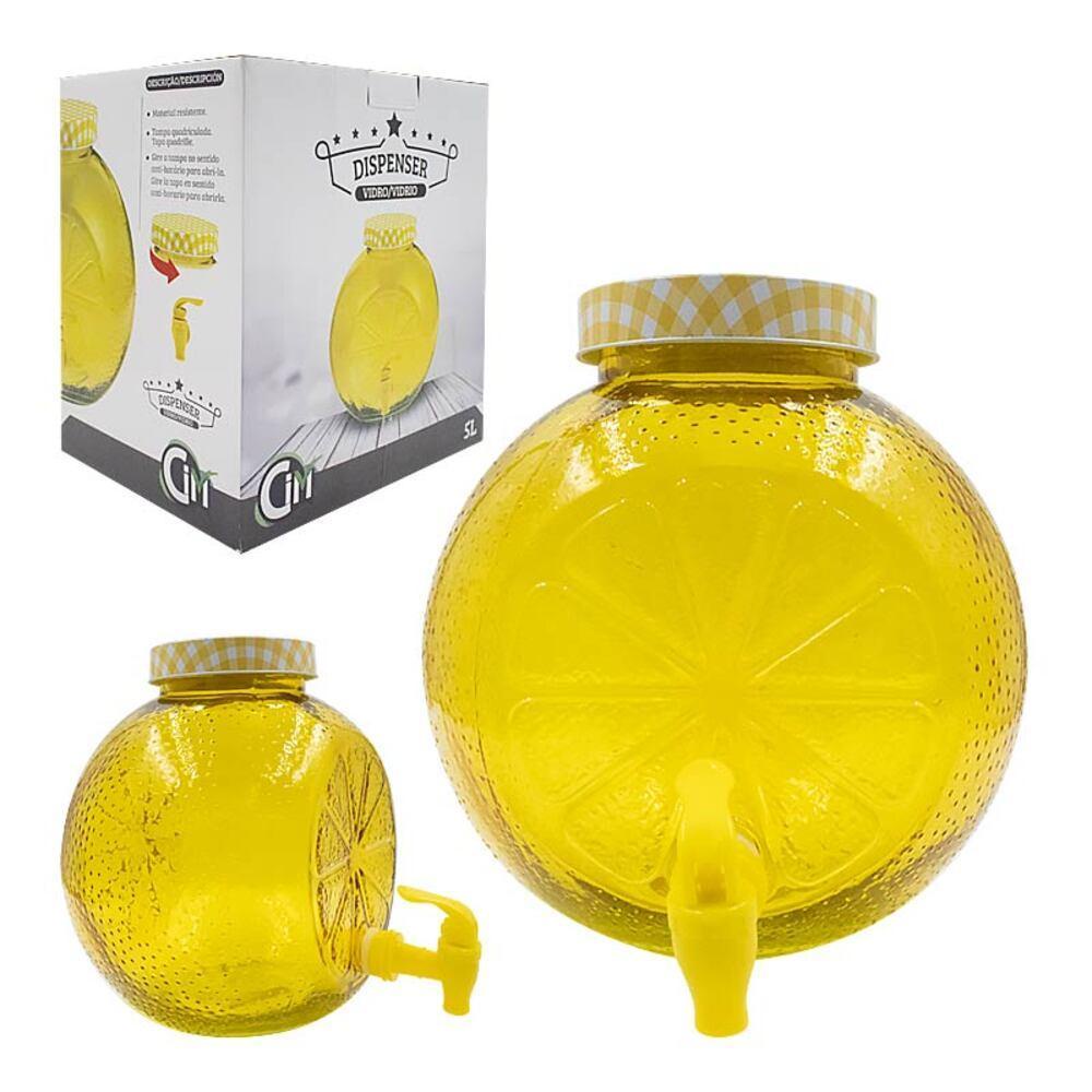 SUQUEIRA DISPENSER DE BEBIDAS EM VIDRO 5 LITROS COM TORNEIRA DECORATIVA ...