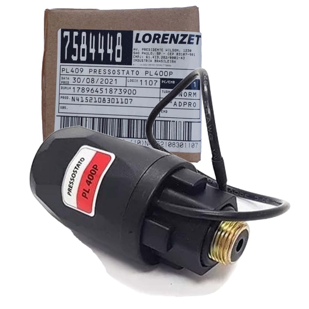 Pressostato Lorenzetti para pressurizador PL400 original | Shopee Brasil