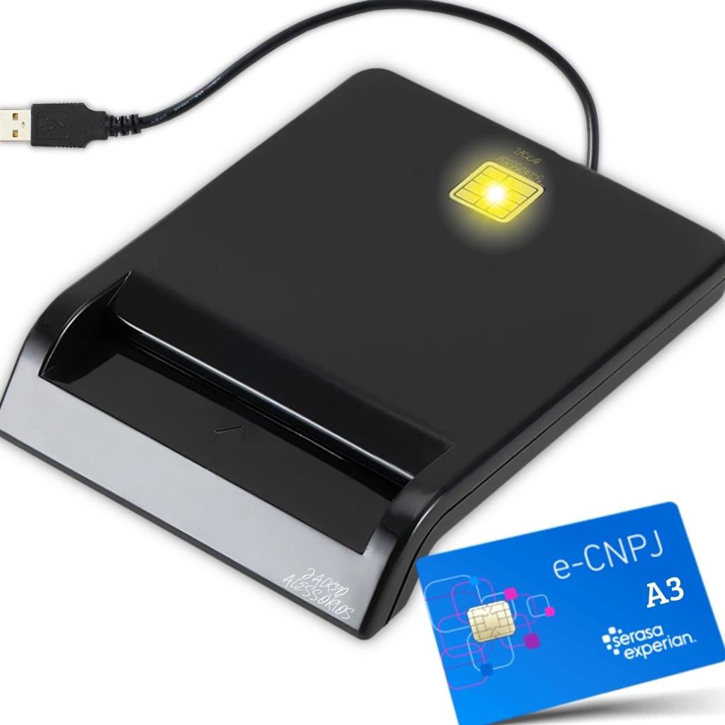 Leitora Cartao Smart Card Certificado Digital Usb Original | Shopee Brasil
