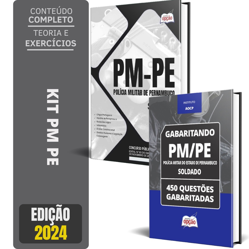 Kit Apostila Concurso PM PE 2024 - Soldado + Questões Gabaritadas ... Kit Apostila Concurso PM PE 2024 - Soldado + Questões Gabaritadas ...