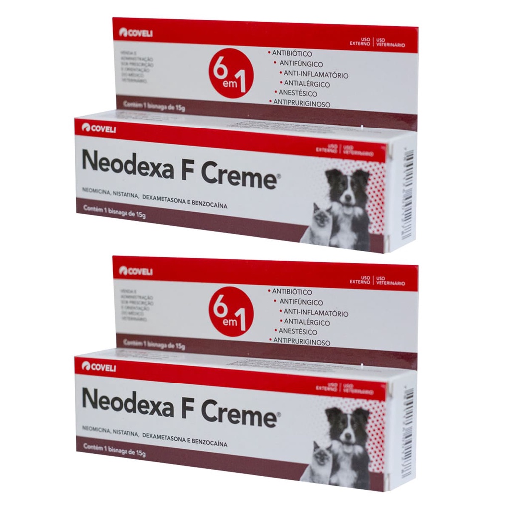 KIT 2 Neodexa F Creme - 15g | Shopee Brasil