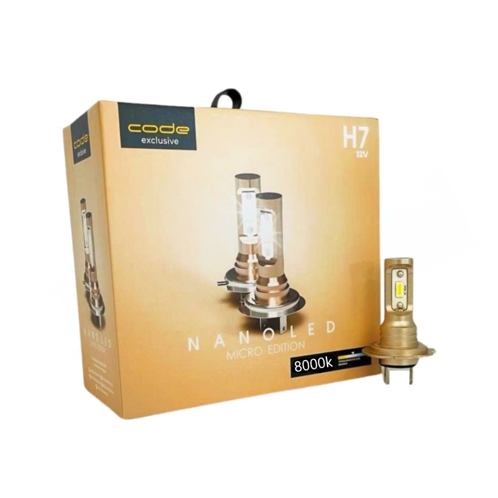 LAMPADA NANO LED MICRO EDITION 12V 8000K H7 CODE | Shopee Brasil