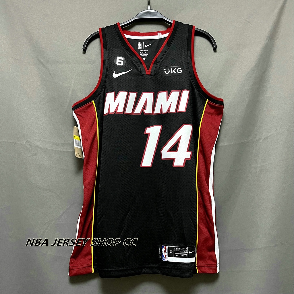 2022-23 Novo Calor Original NBA Miami Para Homens # 14 Tyler Herro Icon Edition Preto Jersey ...