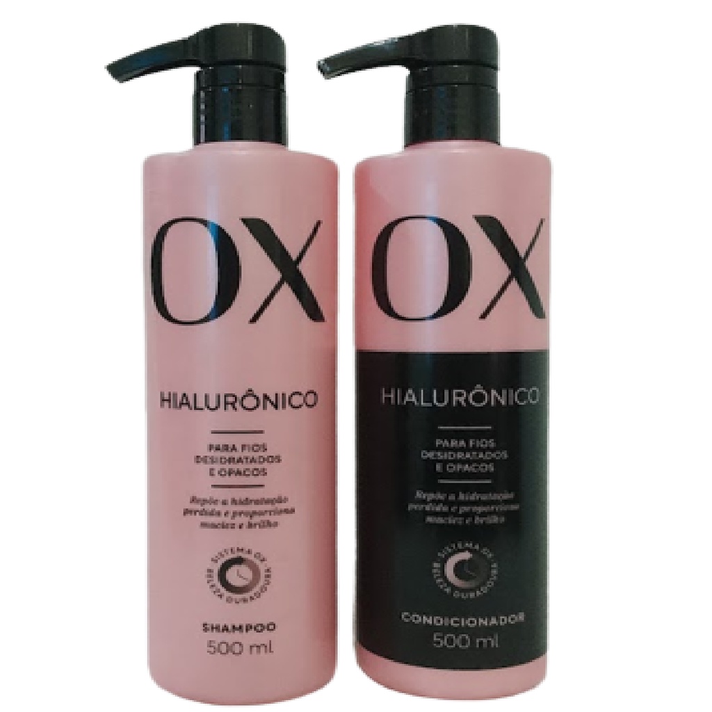 Shampoo e Condicionador Ox Hialurônico 500ml (cada) | Shopee Brasil