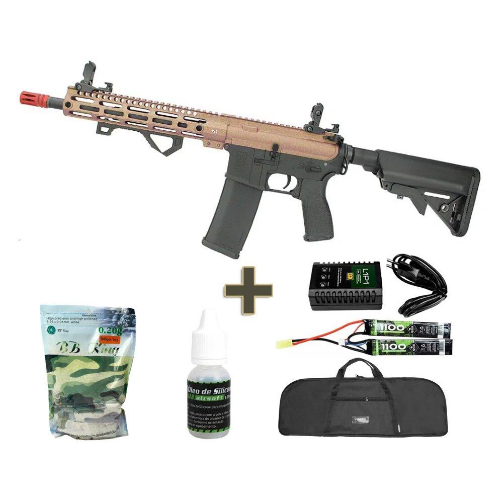 Rifle Airsoft Full Metal M4 Carbine Long SA-E20 Half BZ KIT | Shopee Brasil