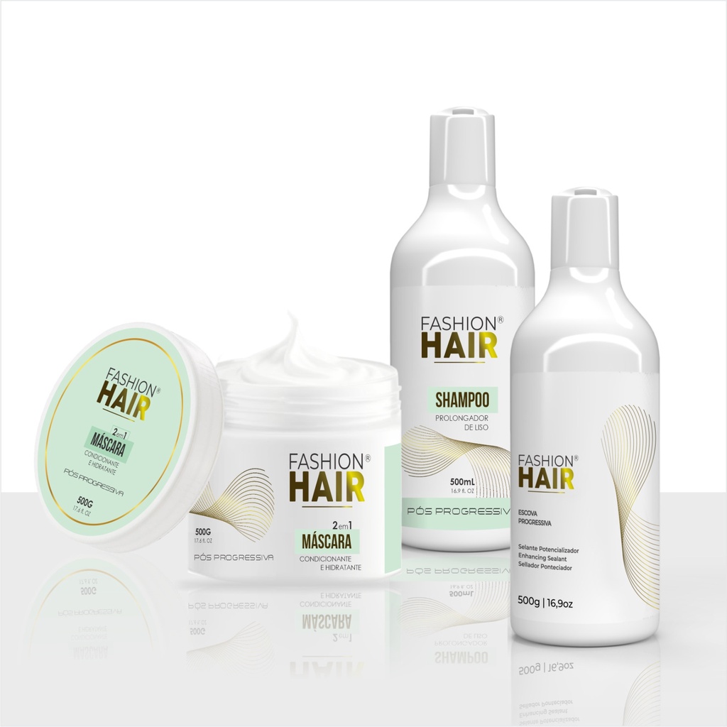 Kit Progressiva Fashion Hair e Kit Prolongador de Liso Pós Progressiva ...