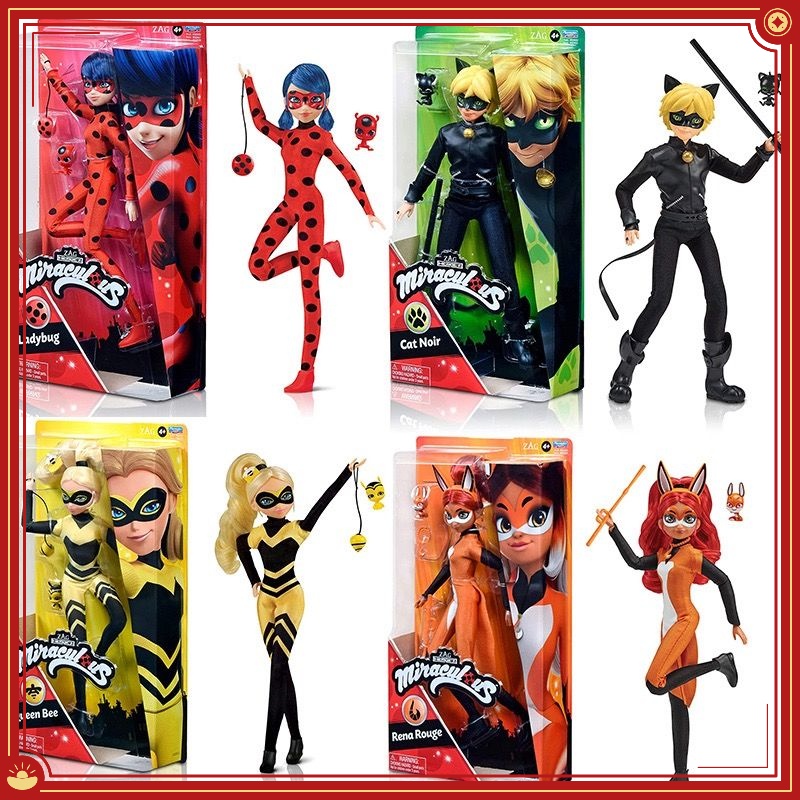 Anime Miracle Girl figura de ação Cat Noir / Ladybug Joint Doll Doll ...