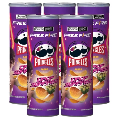 kit 5 Batata Pringles Sabor Drop Surprise Kelloggs 105G | Shopee Brasil