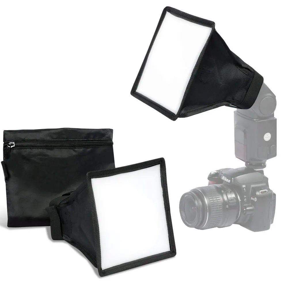 Difusor Mini Softbox Universal Para Flash Speedlight | Shopee Brasil