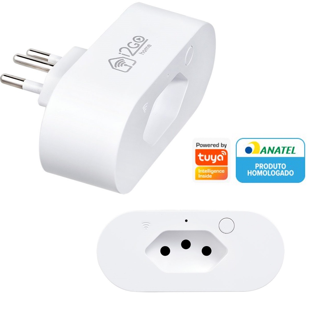 Tomada Inteligente Smart Plug Slim I2go Wi-fi 10a | Shopee Brasil