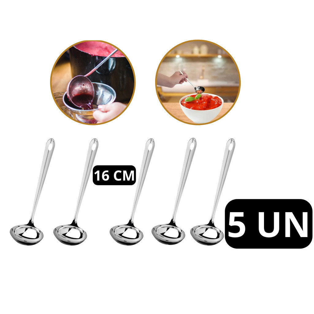 KIT 5 Mini Concha Pequena Para Servir Molho Caldos Calda Farofa ...