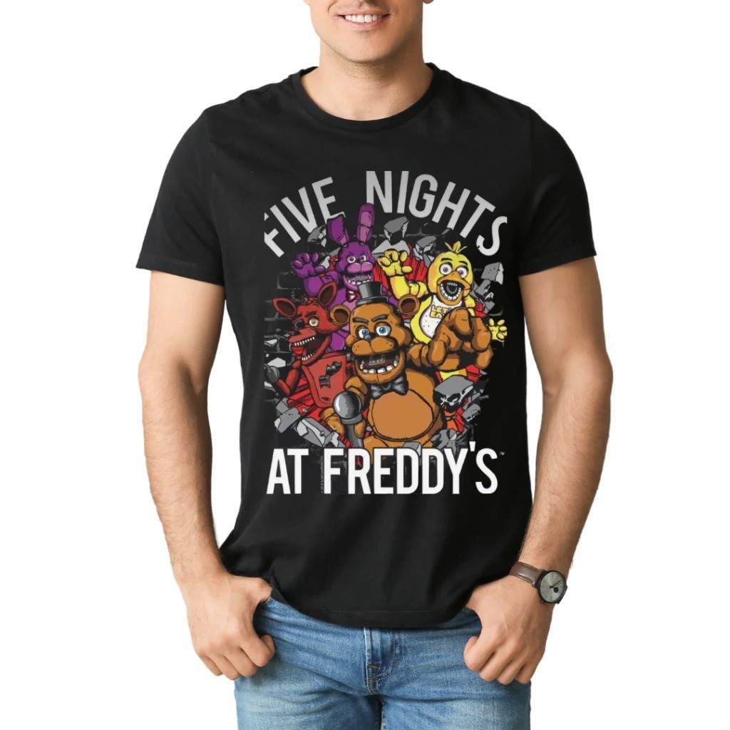 Camisa Camiseta Game Fnaf Five Nights At Freddy 100% Algodão Adulto ...