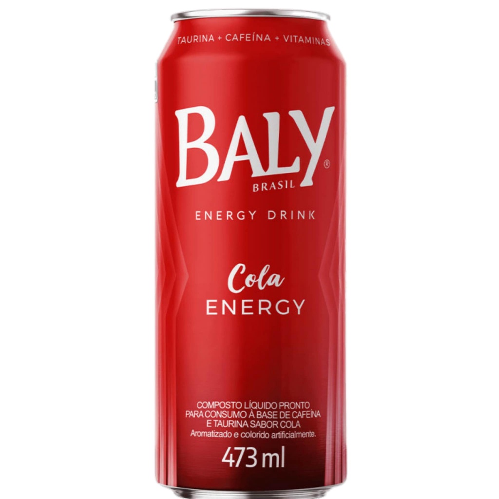 Energético Baly Cola Energy Drink 473ml Lata Coca Cola | Shopee Brasil