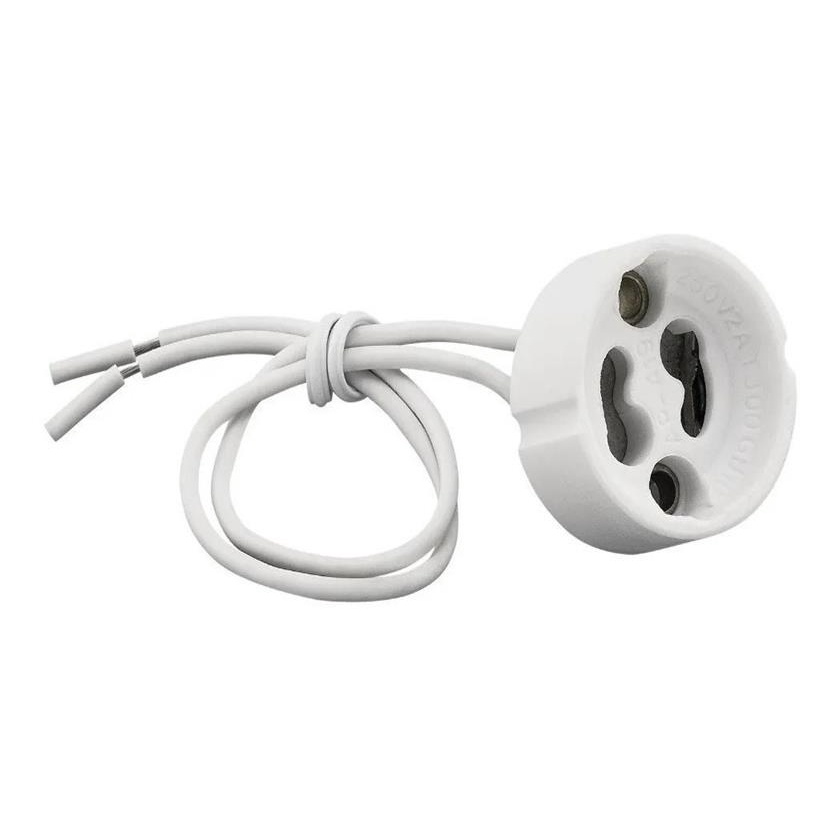 Soquete Gu10 Gz10 porta lampada com cabo de silicone Kit Com 10 pcs | Shopee Brasil