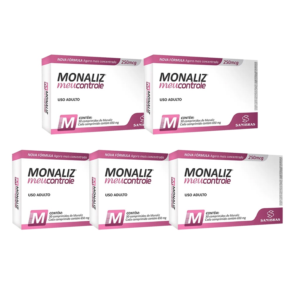 5 Monaliz Meu Controle 30 comprimidos - Sanibrás | Shopee Brasil