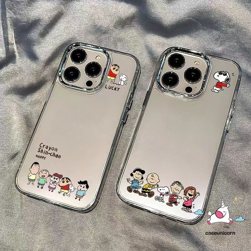 Engraçado Pop Mart Labubu Cartoon Snoopy Crayon Shin-chan Caixa De ...
