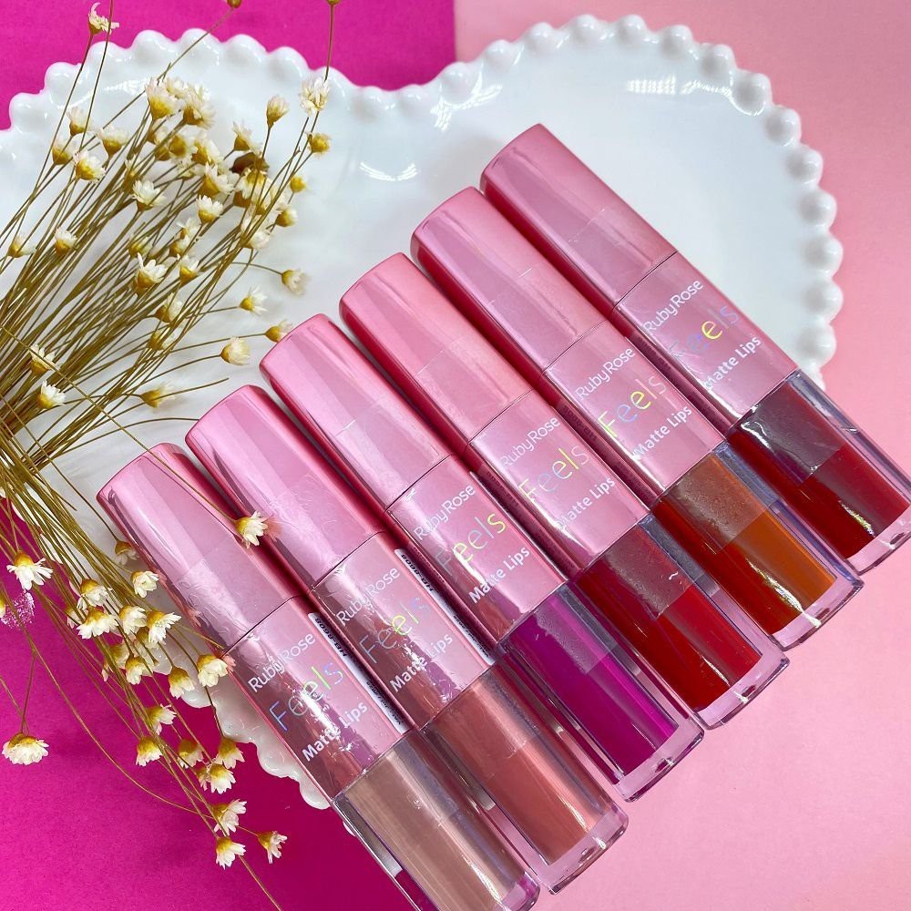 Ruby Rose - Batom 2 em 1 Duo Matte Lips Feels HB8608 | Shopee Brasil
