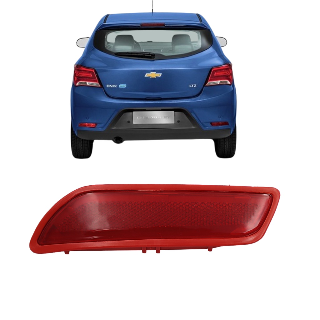 Refletor Parachoque Traseiro Onix Ls Lt 2013 A 2015 2016 | Shopee Brasil