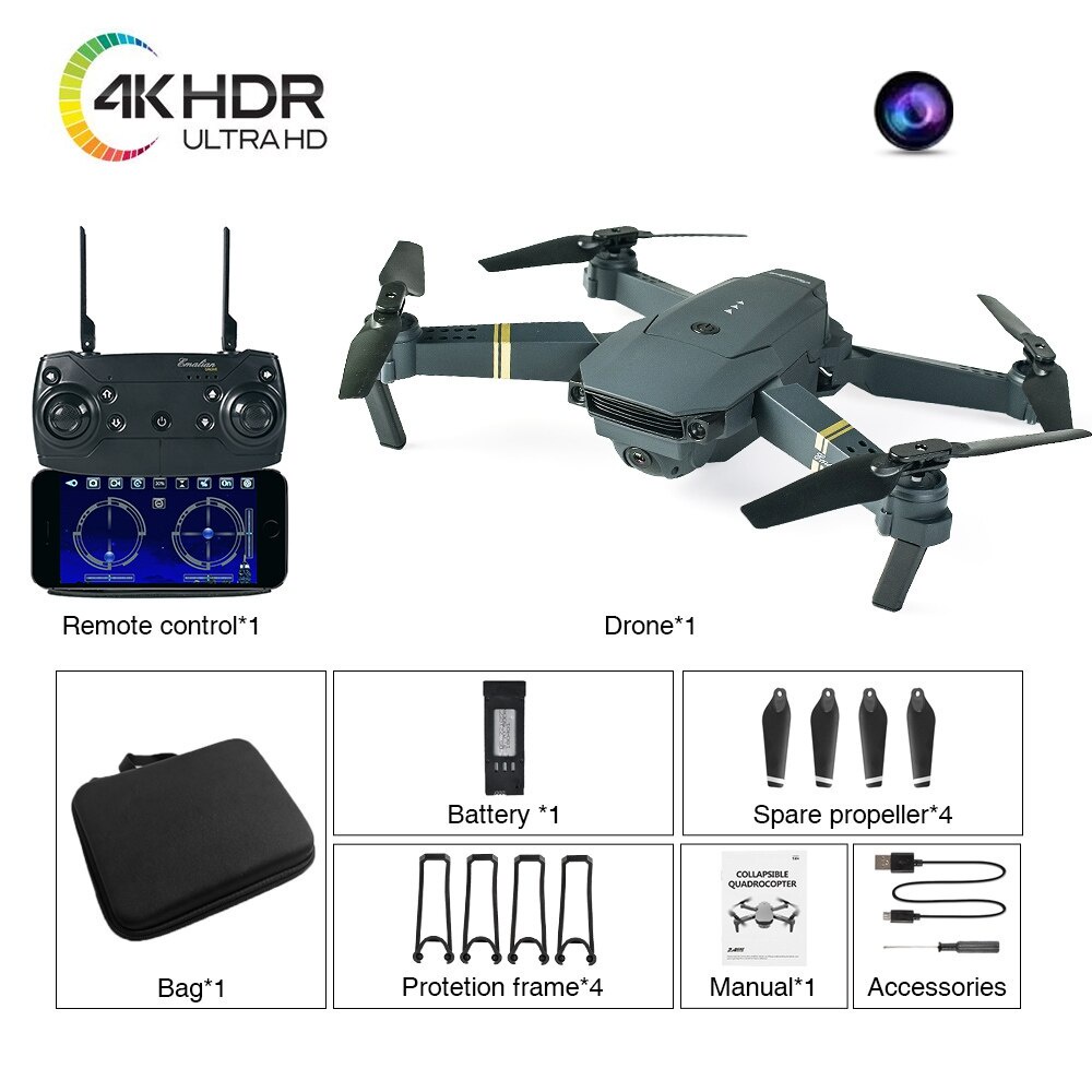 E58 4K HD Dual Camera Drone Quadricopter De Controle Remoto De Alta ...