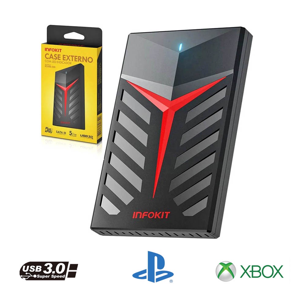 Hd Externo Usb 3.0 slim p Ps4, Ps5, Xbox One, Series S E X - Corre Que Ta Baratinho