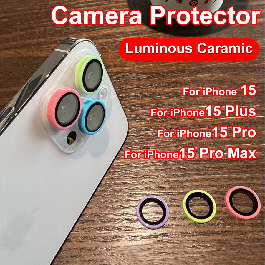 Filme Luminoso Protetor De Lente De Câmera Para iPhone 16 15 11 12 13 ...