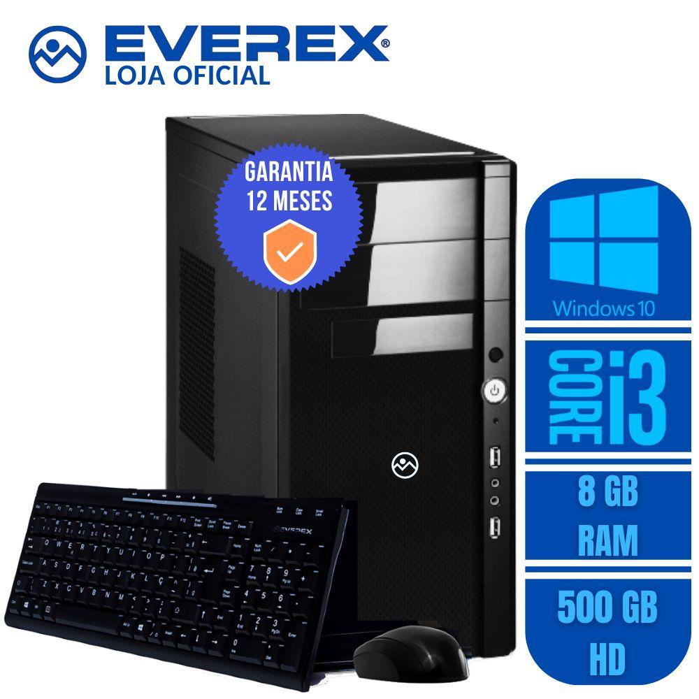 Computador Core i3, 8GB, 500GB HD e Windows 10 + KIT, Everex | Shopee ...