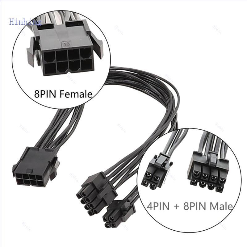 CPU 8Pin Para PCIE 8Pin + 4pin Placa De Vídeo Gráfica Cabo De ...