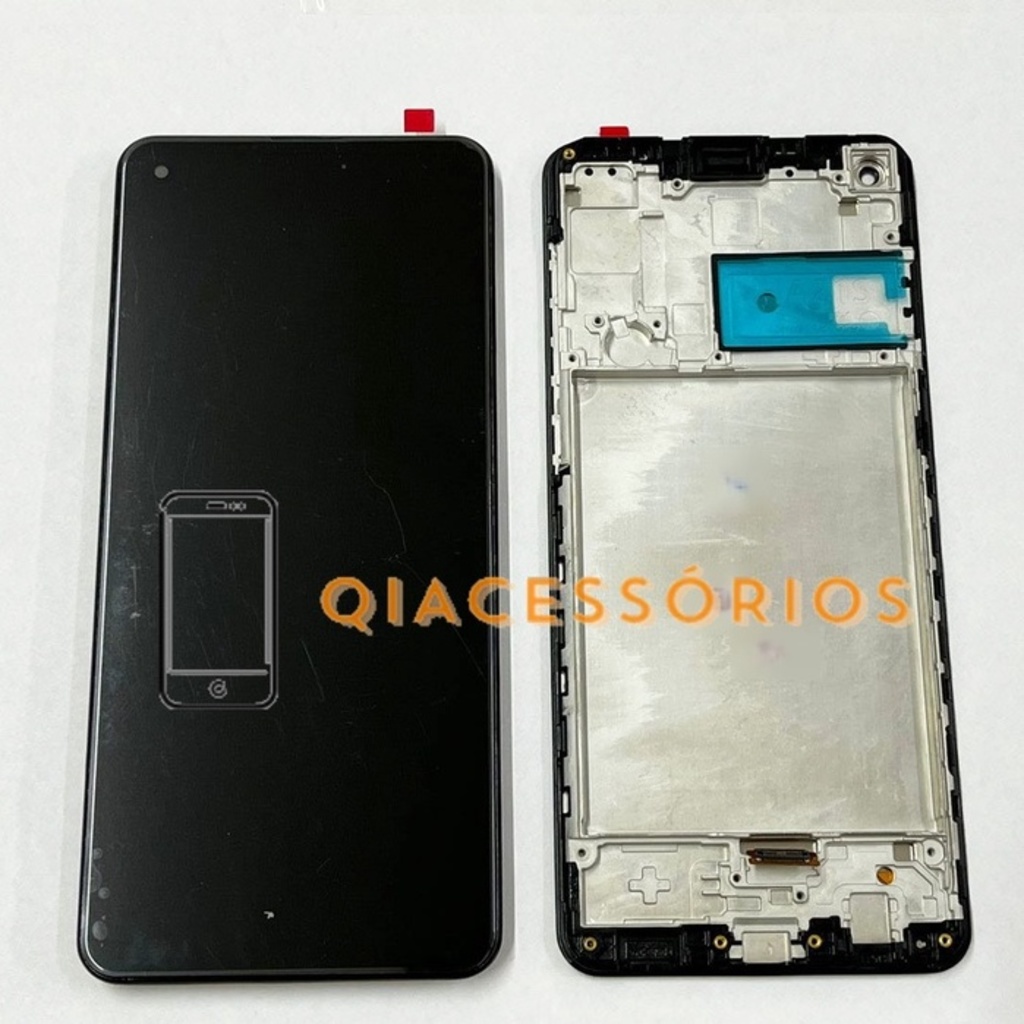 Display Tela Frontal Touch Completo Compatível A21s A217 Com Aro Original Pronta Entrega ...
