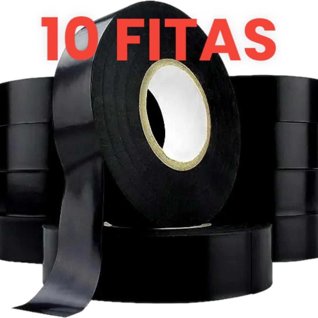 Kit Fita Isolante 10 rolos 10 metros cada rolo 100 metros de fita ...