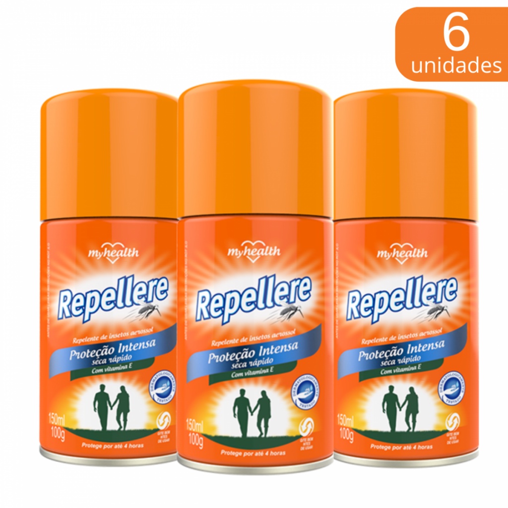 Kit Repelene de Insetos Aerosol Repellere 6 undidades | Shopee Brasil