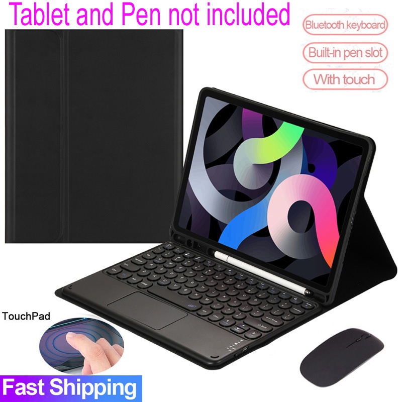 Capa De Teclado Touch pad Para Samsung Galaxy Tab S9 S9 + S9 FE + Sem ...